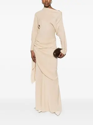 CORTANA Isolde Silk Top - Beige