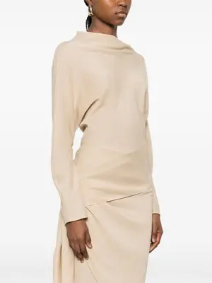 CORTANA Isolde Silk Top - Beige