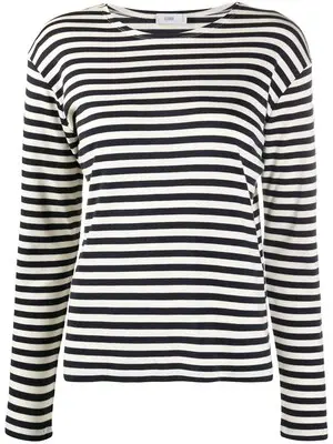 Closed Striped Tops For Women