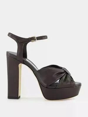 JIMMY CHOO Knotted Platform Sandals