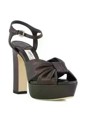 JIMMY CHOO Knotted Platform Sandals