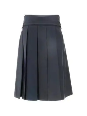 Vivetta Pleated Midi Skirt - Blue