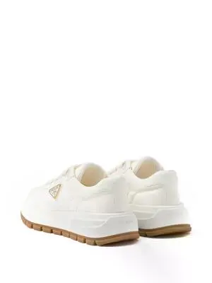 Prada Prax 01 Leather Sneakers - White