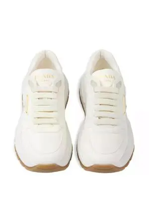 Prada Prax 01 Leather Sneakers - White
