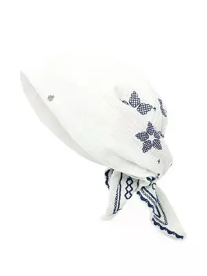 MAISON MICHEL Ines Bandana - White
