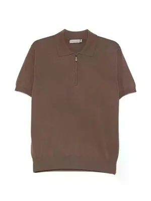 Canali Zip-up Polo Shirt