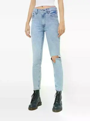 Abercrombie Ripped Skinny Jeans - Blue