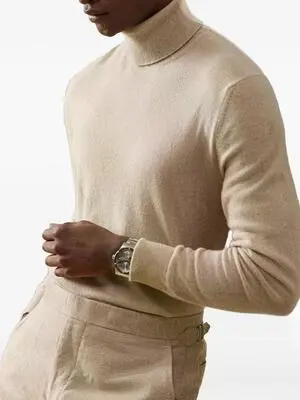Ralph Lauren Purple Label Turtleneck Cashmere Sweater - Neutrals