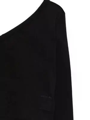 Rick Owens Asymmetric-sleeve Top - Black