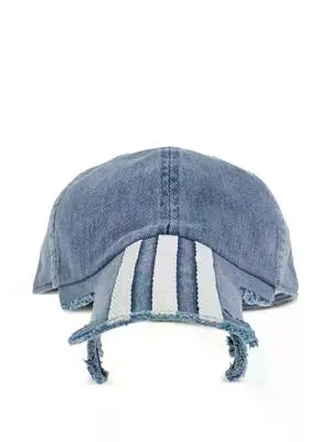 Adidas X Avavav Slashed Striped Frayed Cap - Blue