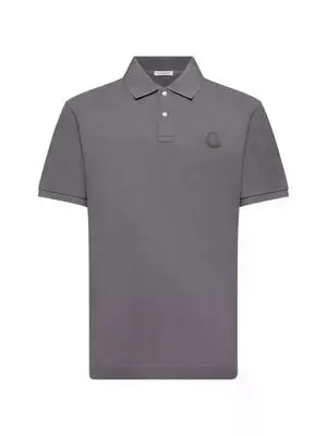 Moncler Logo Patch Piqué Polo Shirt