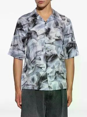 DIESEL® S-brack Dolphin-print Shirt - Grey