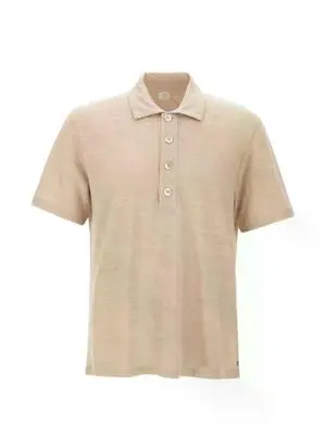 Eleventy Linen Polo Shirt - Neutrals