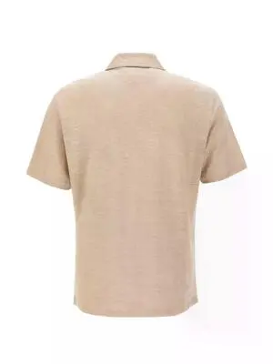 Eleventy Linen Polo Shirt - Neutrals