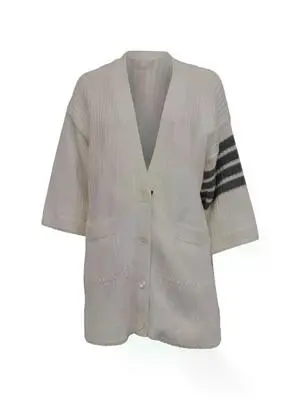 Thom Browne Stripe Oversized Cardigan