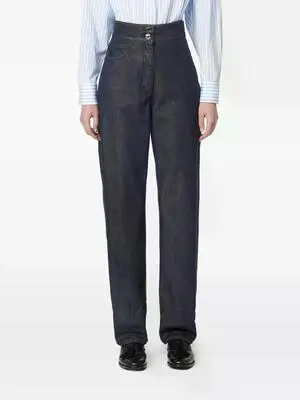 Max Mara High-waisted Cotton Trousers