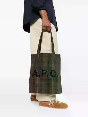A.p.c. Plaid Tote Bag
