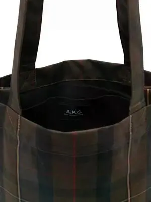 A.p.c. Plaid Tote Bag