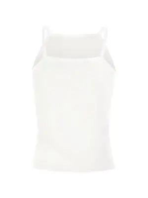 COURREGES Logo-embroidered Tank Top