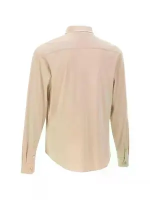 Eleventy Double-button Collar Shirt - Neutrals
