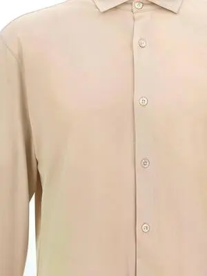 Eleventy Double-button Collar Shirt - Neutrals