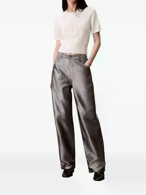 Calvin Klein Logo-embroidered T-shirt