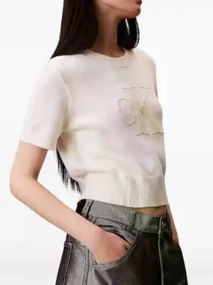 Calvin Klein Logo-embroidered T-shirt
