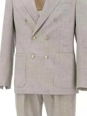 Eleventy Double-breasted Patch Pocket Suit