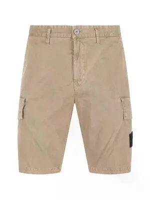 Stone Island Logo-patch Cargo Shorts - Neutrals