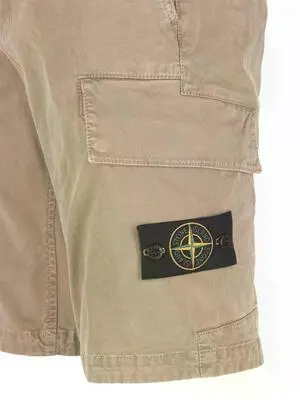Stone Island Logo-patch Cargo Shorts - Neutrals