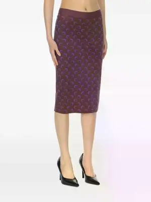 MARINE SERRE Moon Print Midi Skirt