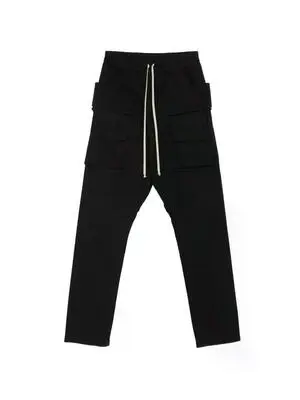 Rick Owens Drawstring Cotton Trousers - Black
