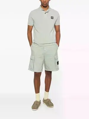 Stone Island Cargo-pocket Shorts - Green
