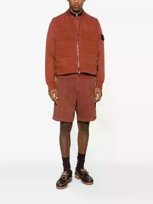 Stone Island Logo-patch Gilet - Brown