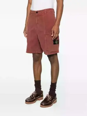 Stone Island Logo-patch Cargo Shorts