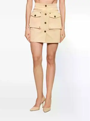 Elisabetta Franchi Button Pocket Mini Skirt