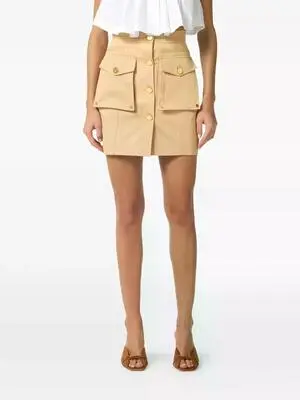 Elisabetta Franchi Button Pocket Mini Skirt