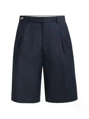 Brunello Cucinelli Pleated Bermuda Shorts - Blue