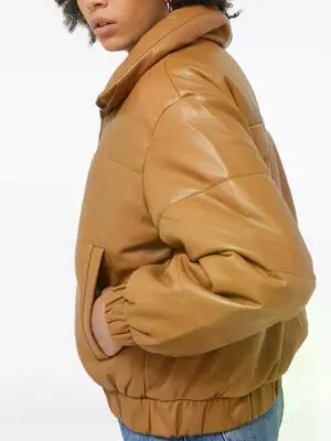 Abercrombie Padded Zip Jacket - Brown