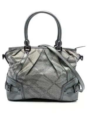 Burberry Glitter Smoke Check Satchel