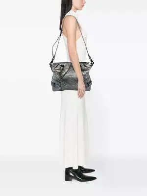 Burberry Glitter Smoke Check Satchel