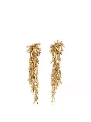 Bimba Y Lola Fringe Earrings - Gold