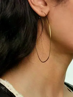Bimba Y Lola Round Hoop Earrings - Gold
