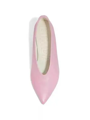 Bimba Y Lola Pointed-toe Leather Pumps - Pink