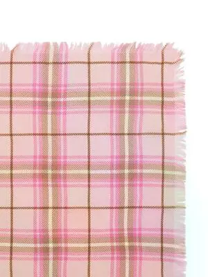 Eric Bompard Woven Tartan Square Scarf