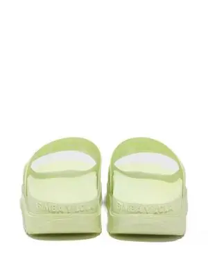 Bimba Y Lola Logo Embossed Flatform Slides
