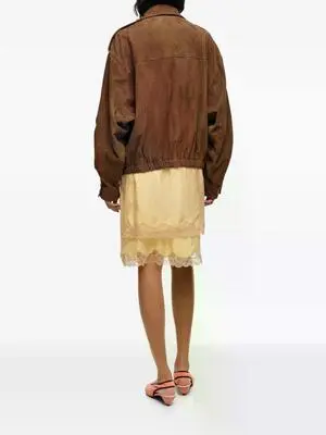 Bimba Y Lola Zip-fastening Suede Jacket