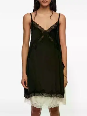 Bimba Y Lola Lace-trimmed Top - Black
