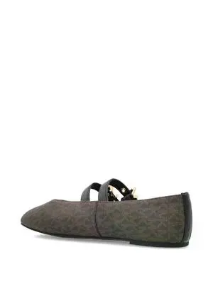 Michael Kors Buckle-strap Ballet Flats - Brown