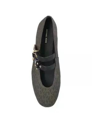 Michael Kors Buckle-strap Ballet Flats - Brown
